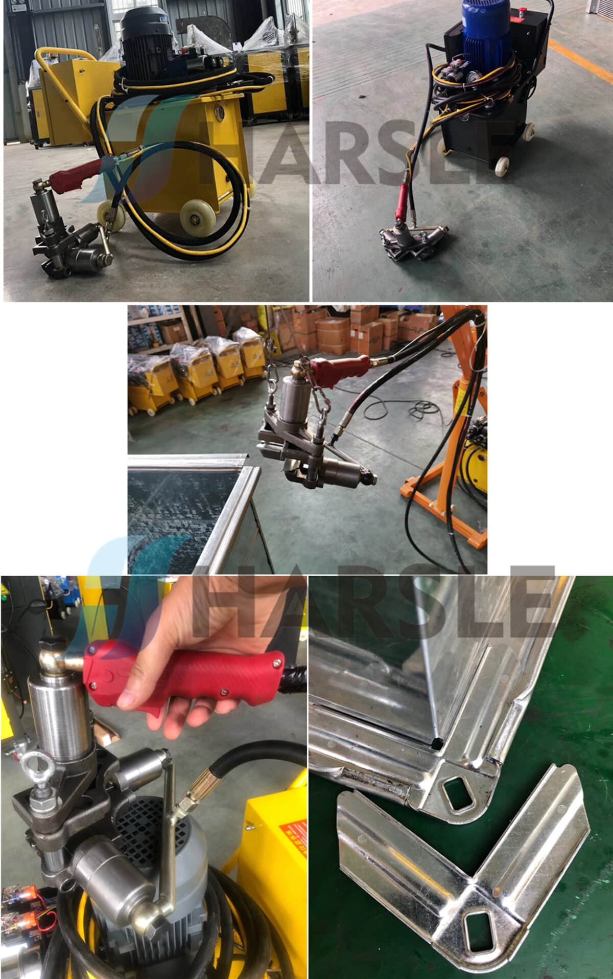 Hydraulic duct corner install machineHand-operated Hydraulic Air Duct ...